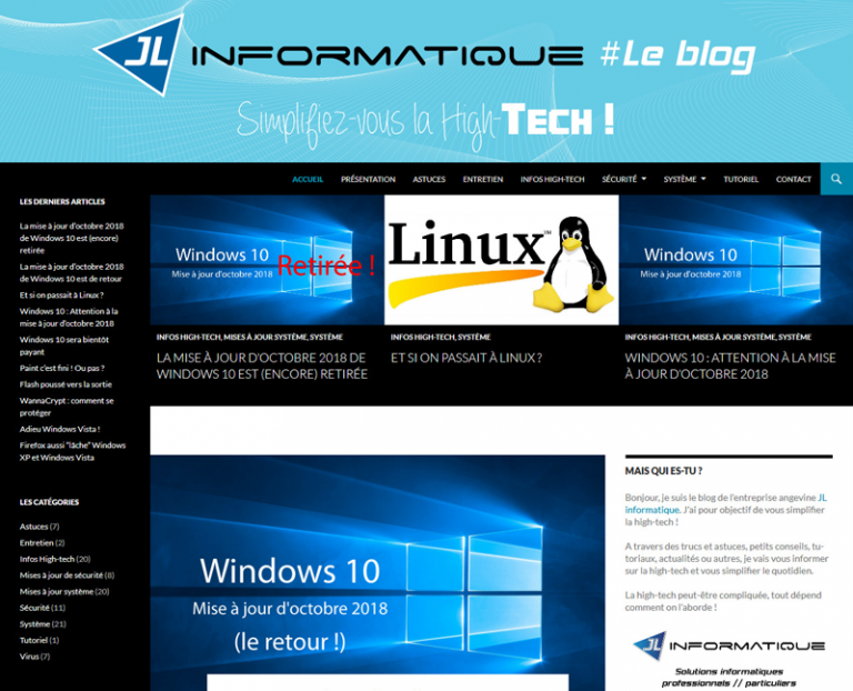 JL informatique / Le blog / JL informatique / Solutions informatiques ...